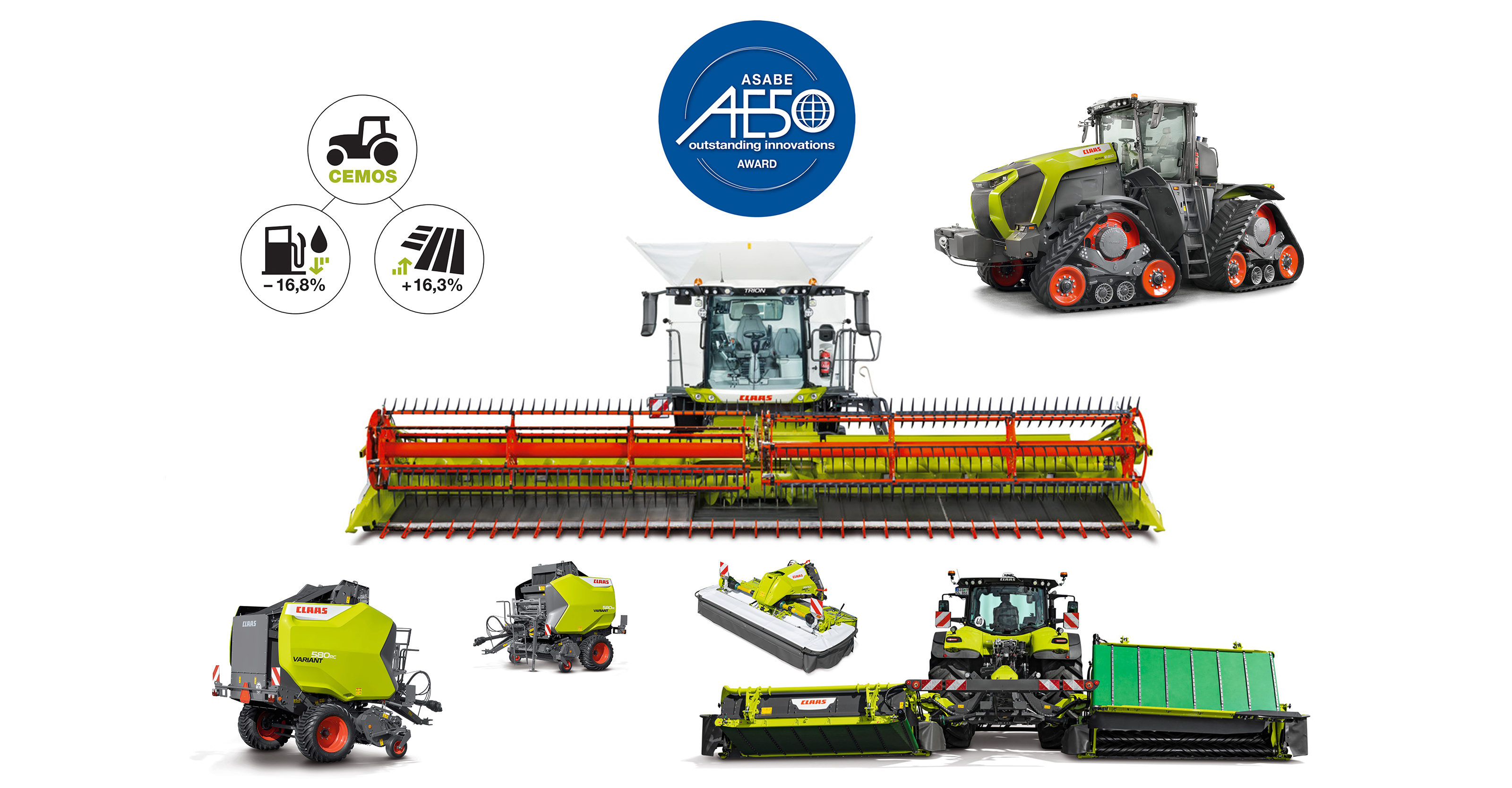 Sieben CLAAS Produktinnovationen in den USA mit AE50 Award ...